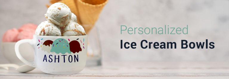Personalized Ice Cream Bowls - GiftsForYouNow